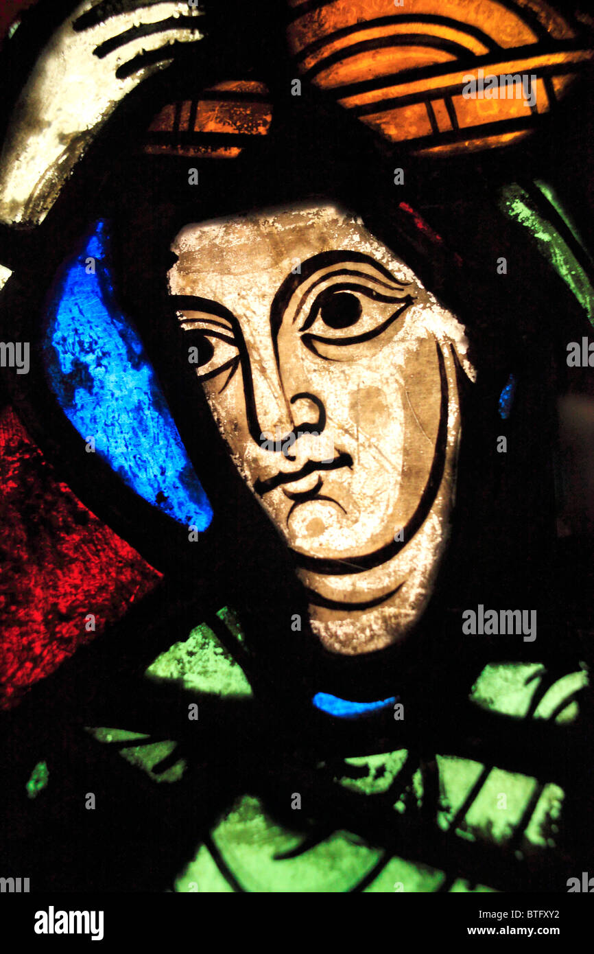 Stained glass window, Museum of Strasbourg Cathedral, Strasbourg ...