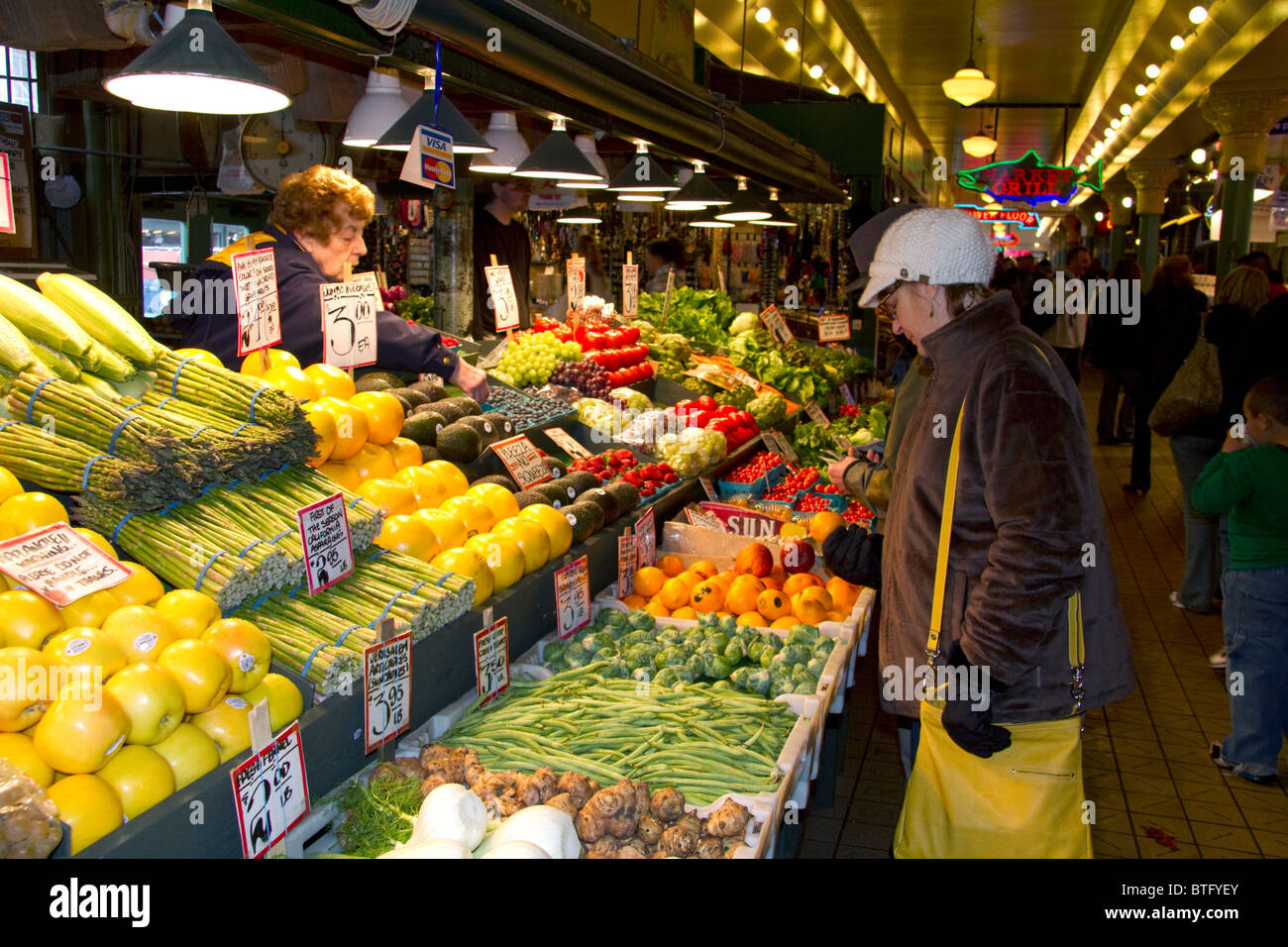 Seattle washington market hi-res stock photography and images - Alamy
