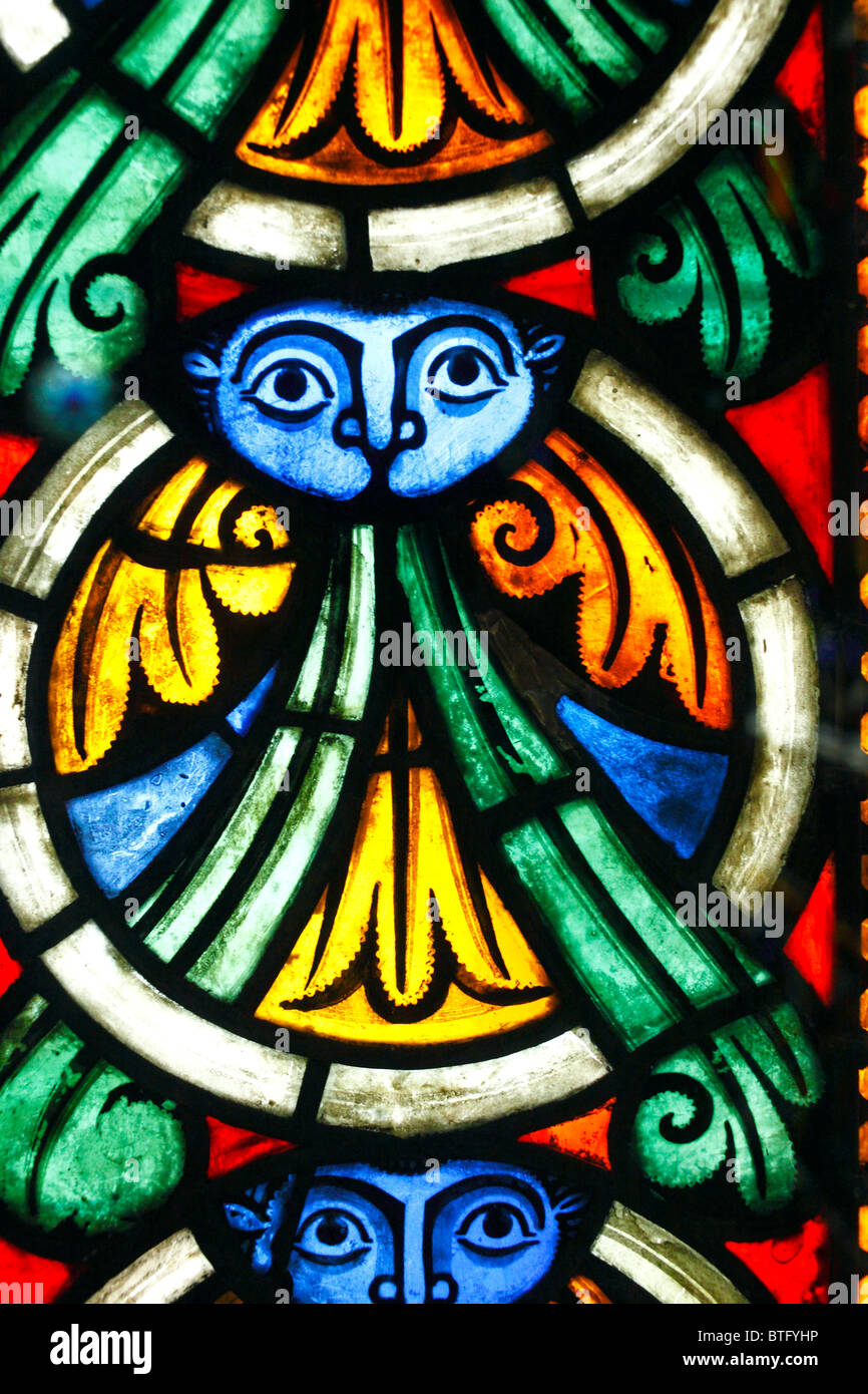 Stained glass window, Museum of Strasbourg Cathedral, Strasbourg ...