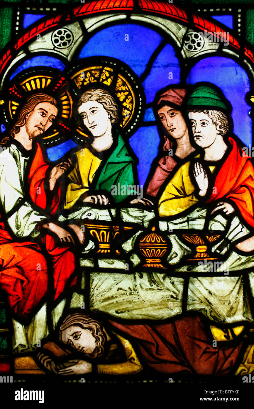 Stained glass window, Museum of Strasbourg Cathedral, Strasbourg ...