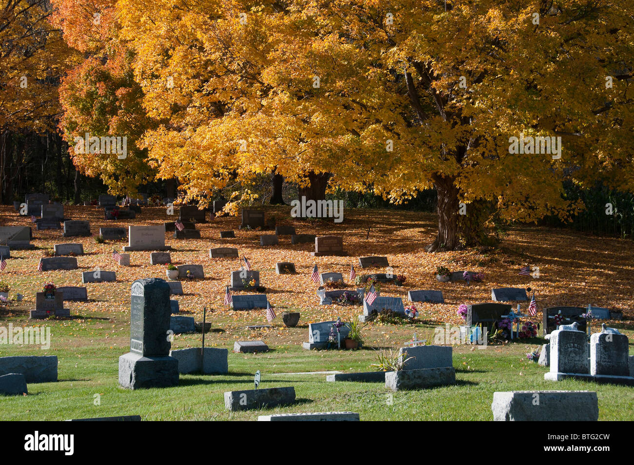 Cemetery in the town of Conesus, NY USA Stock Photo - Alamy