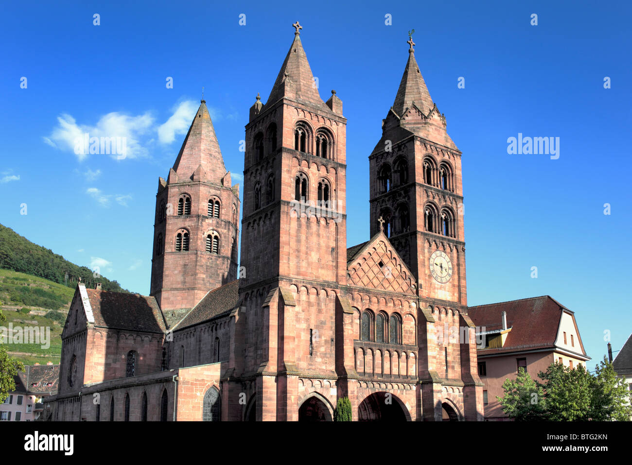 Romanesque church st leger guebwiller hi-res stock photography and ...