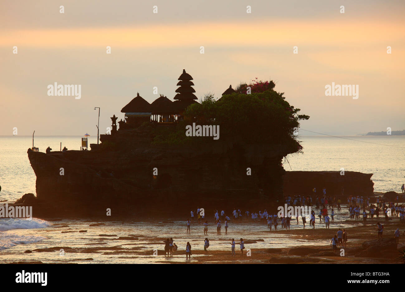 Indonesia, Bali, Tanah Lot Temple, sunset Stock Photo - Alamy
