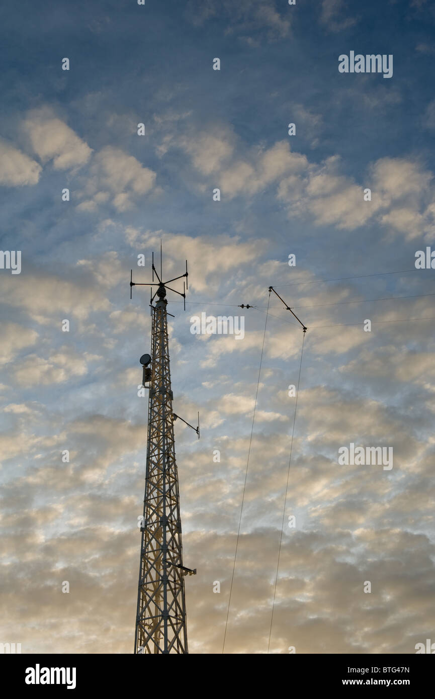 A coastguard radio transmission mast Stock Photo - Alamy