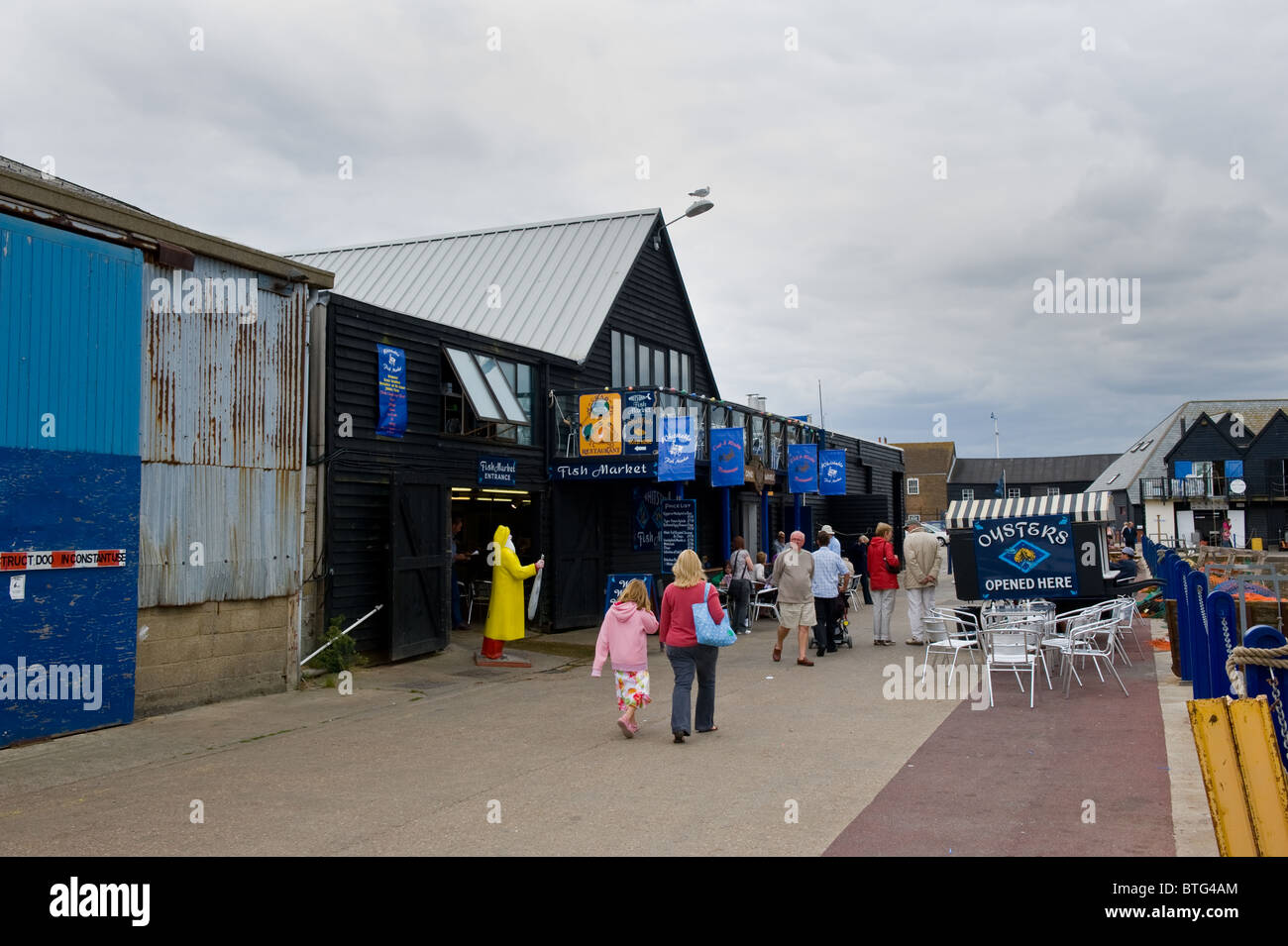 Whitstable Fish Market on the Harbourside of Whitstable Stock Photo - Alamy