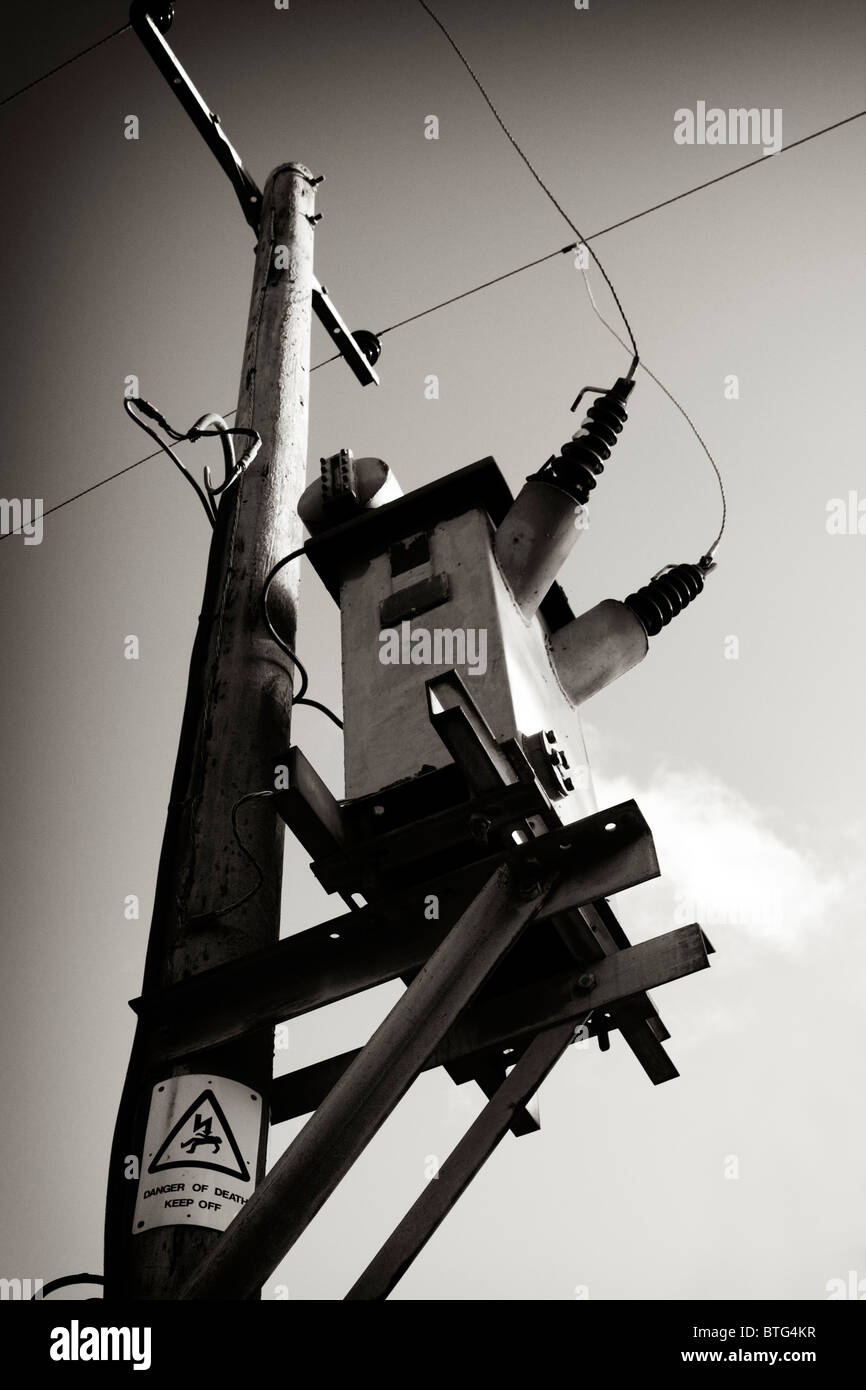 Power Lines Transformer High Resolution Stock Photography and Images ...