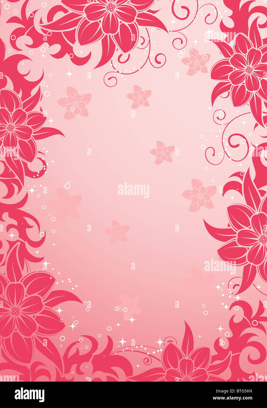 Floral frame, element for design, vector illustration Stock Photo - Alamy