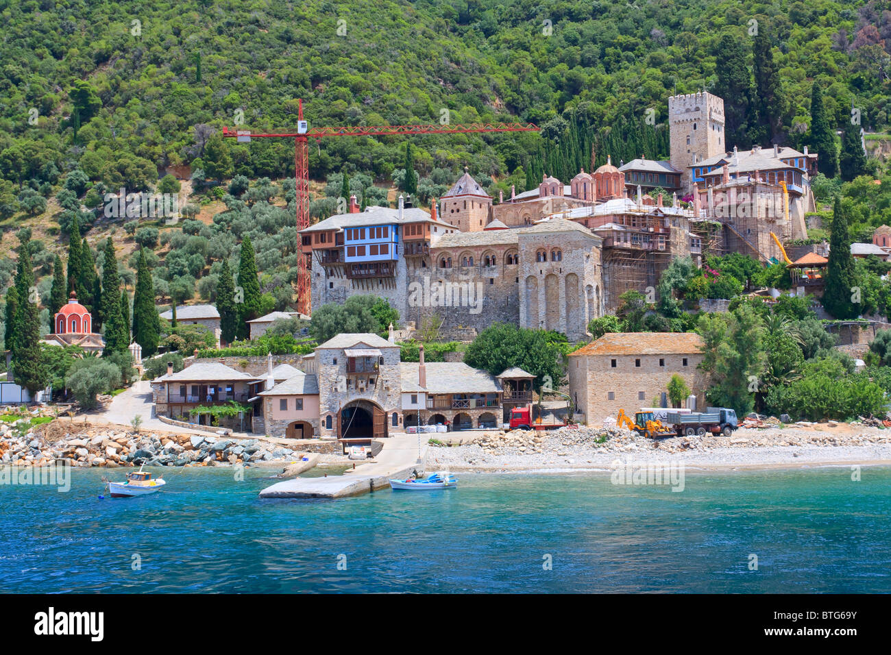 Dochiariou Monastery on Mount Athos Stock Photo - Alamy