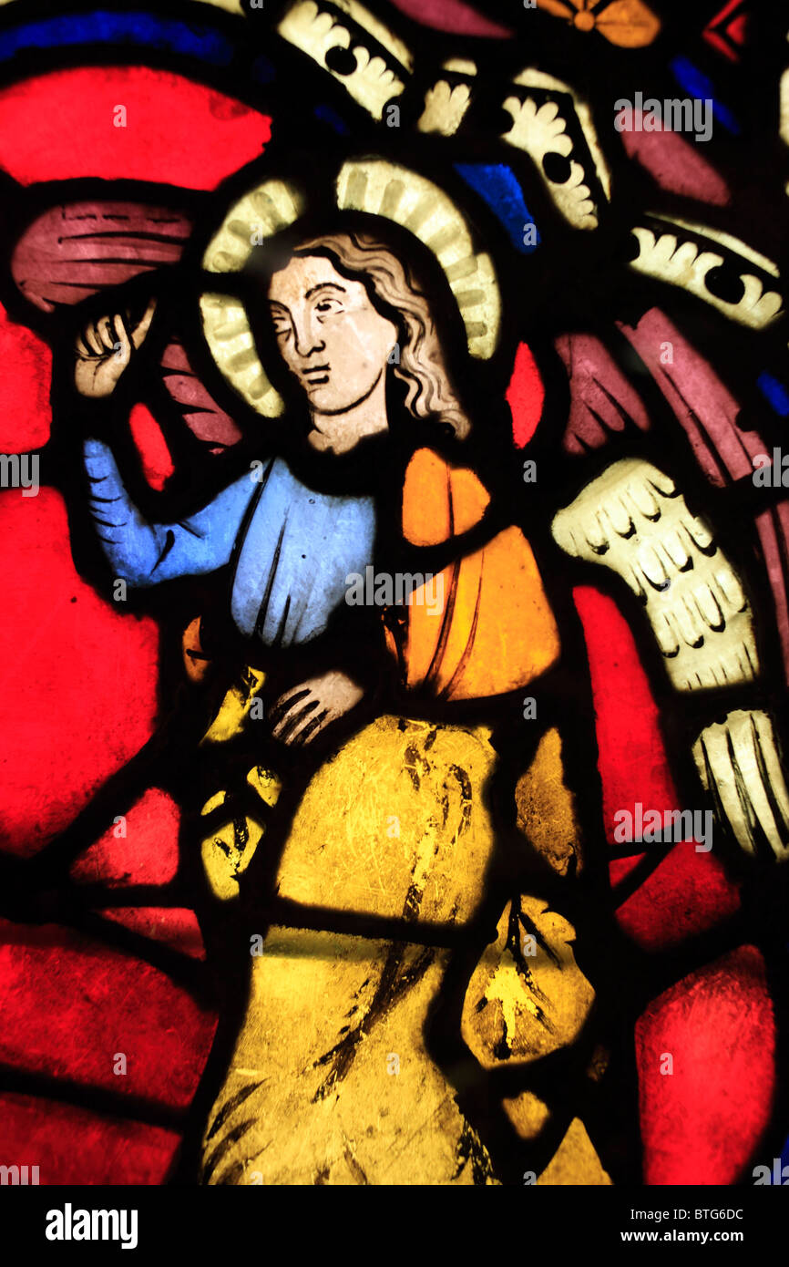 Stained glass window, Museum of Strasbourg Cathedral, Strasbourg ...