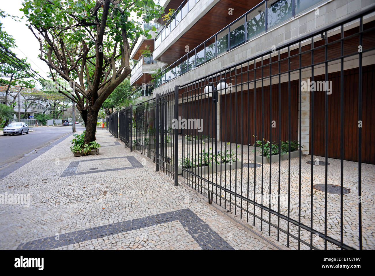 Gated apartment buildings in Barra da Tijuca, Rio de Janeiro Stock ...