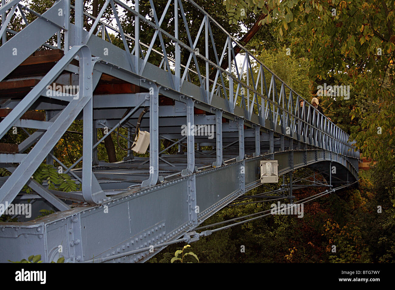 Arcachon, France, iron footbridge to Belvedere Stock Photo - Alamy