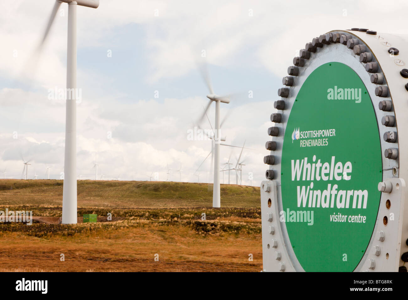 Whitlee wind farm south of Glasgow, Scotland, UK, is Europes largest ...