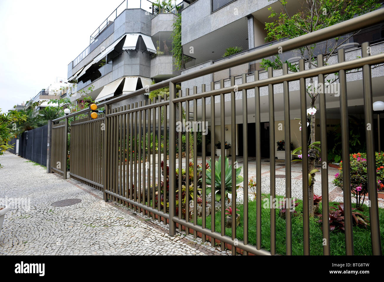 Gated apartment buildings in Barra da Tijuca, Rio de Janeiro Stock ...