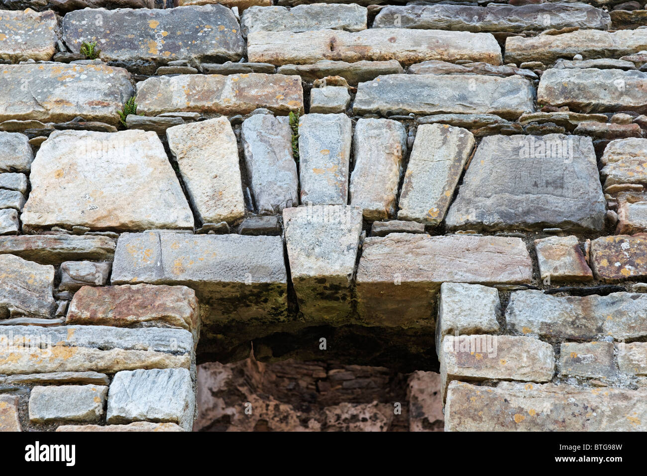 A relieving arch above a window on the Martello WatchTower near Slieve ...