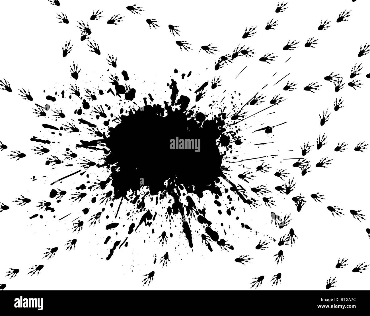 Rat footprint hi-res stock photography and images - Alamy