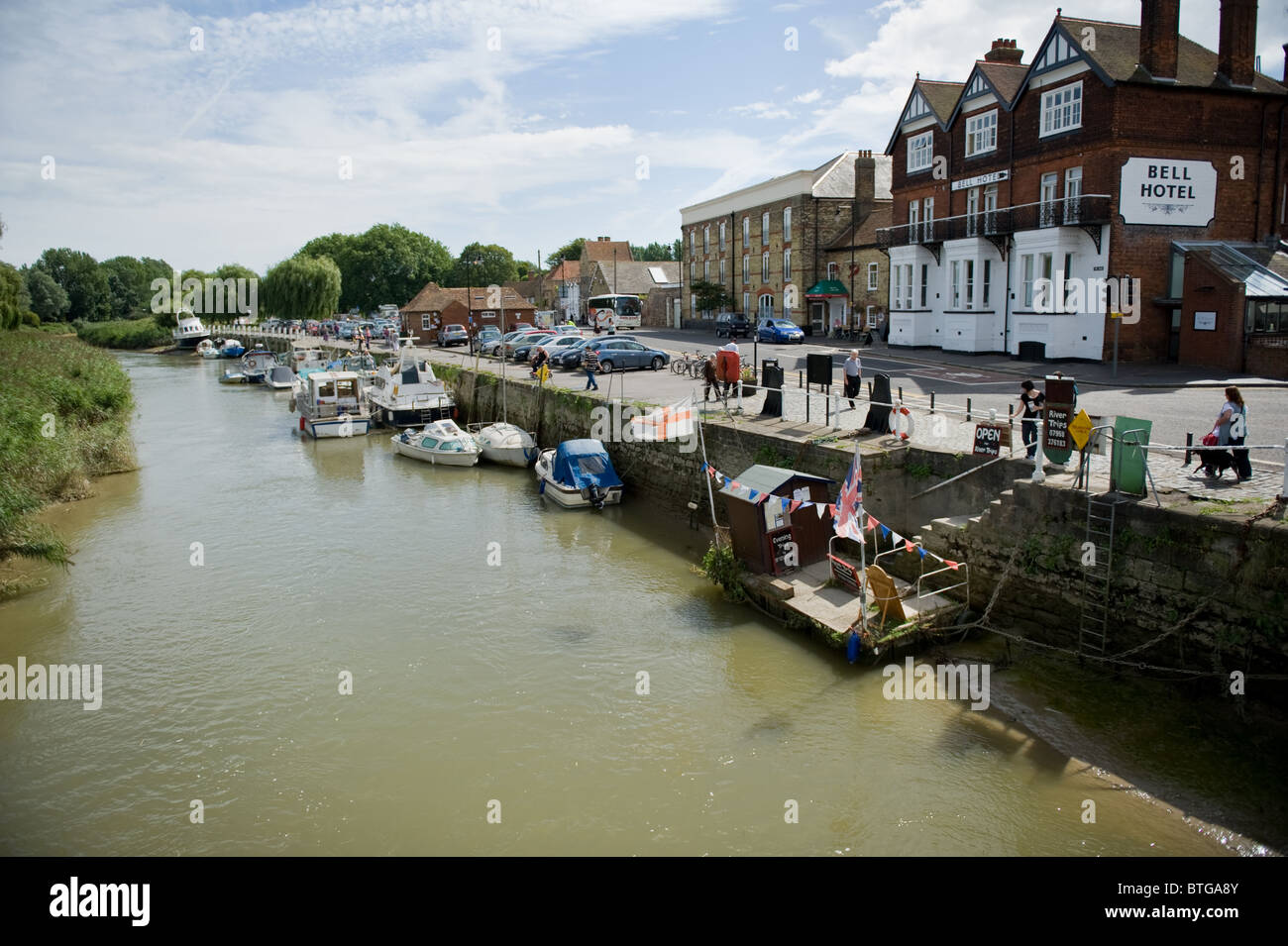 The River Stour as it passes through the Historic Market Town of ...