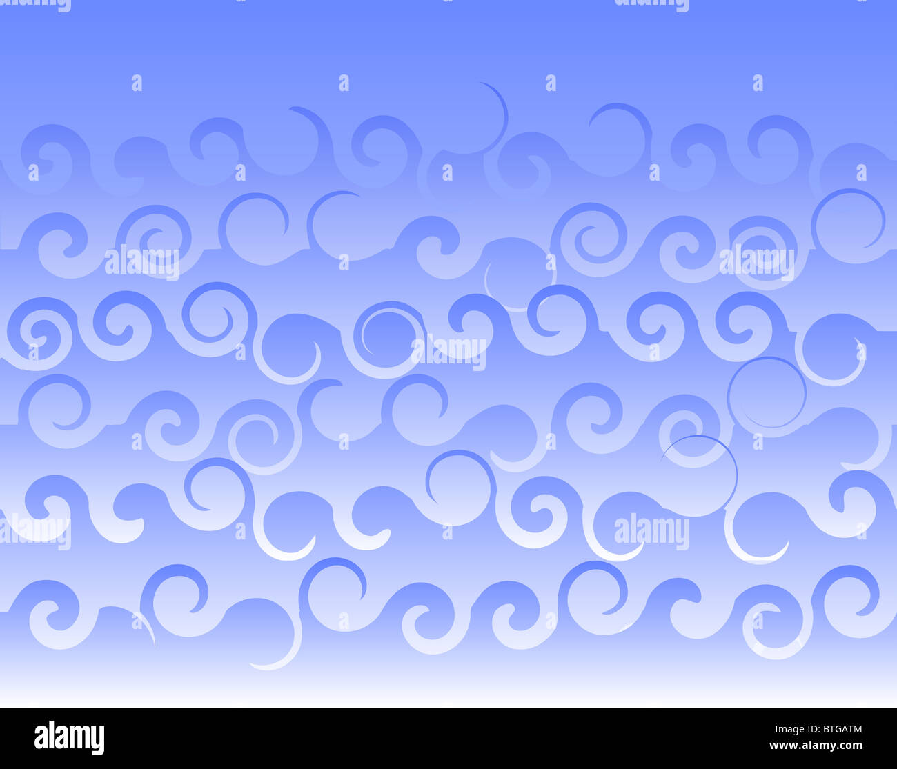 Abstract illustrated background of ocean waves Stock Photo - Alamy