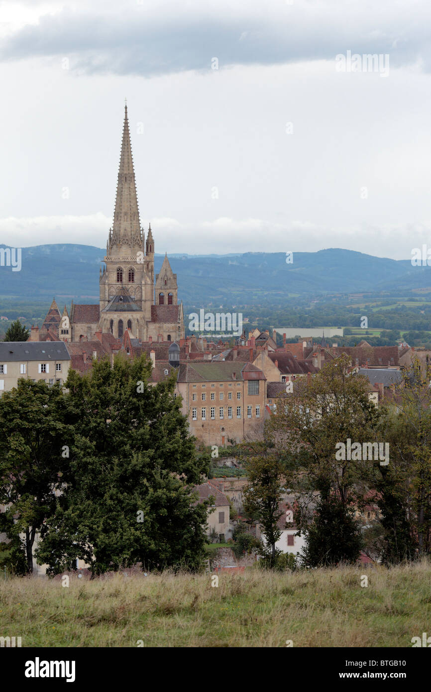 Autun Cathedral, Autun, Saone-et-Loire department, Burgundy, France ...