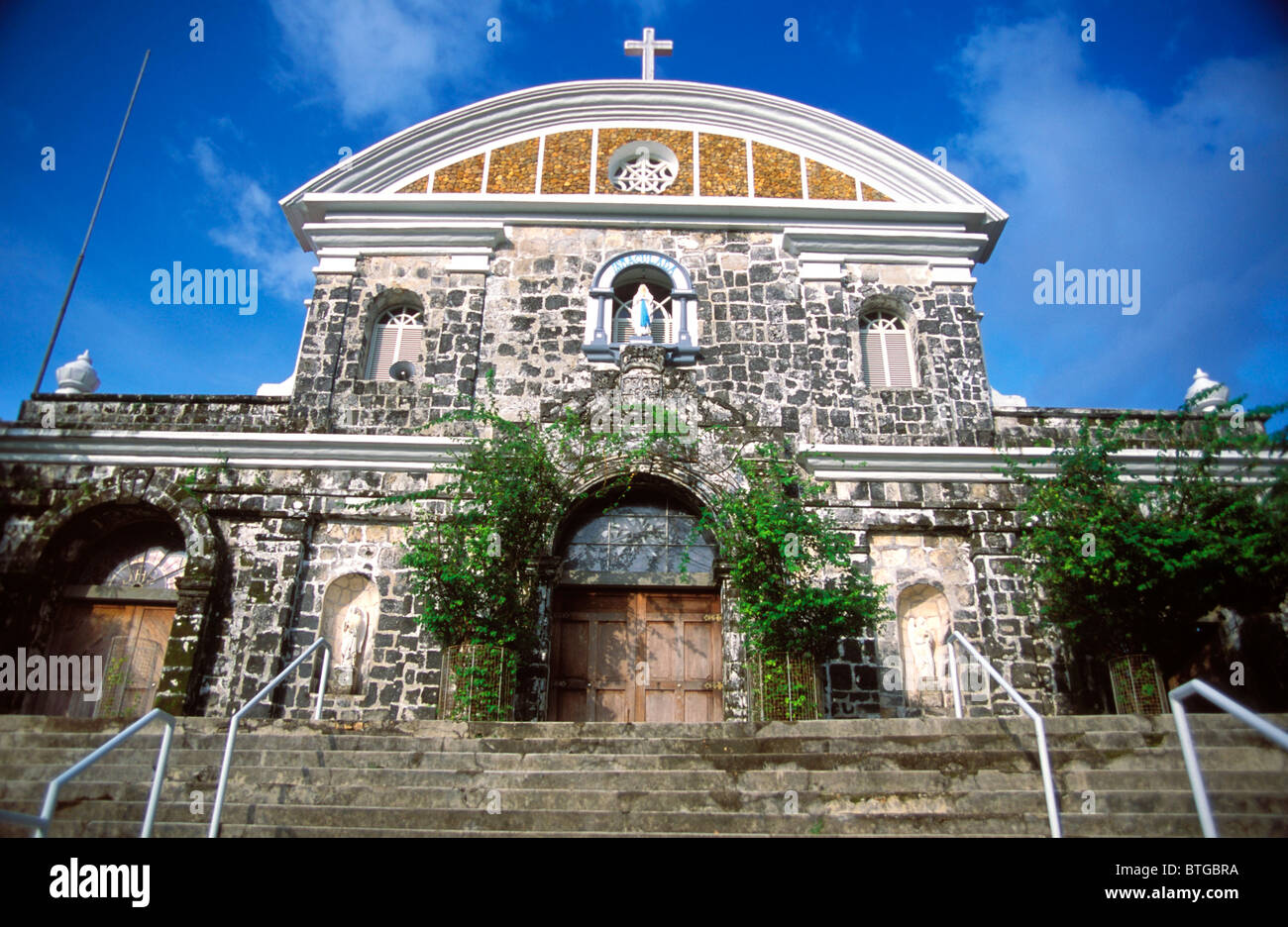 Philippines, Palawan, Culion Church, the fortified catholic church ...