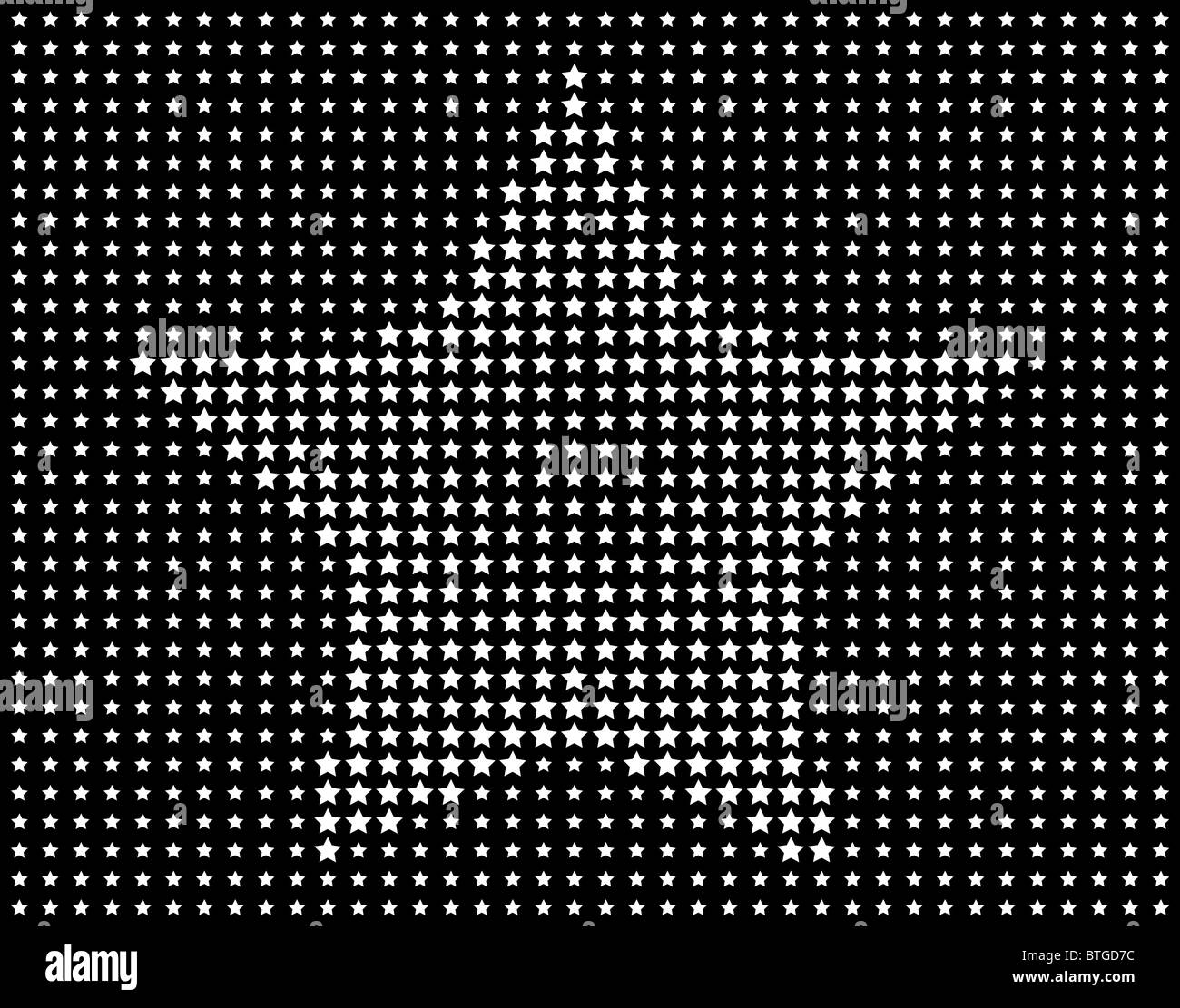 Illustration of a star made from star shapes Stock Photo - Alamy