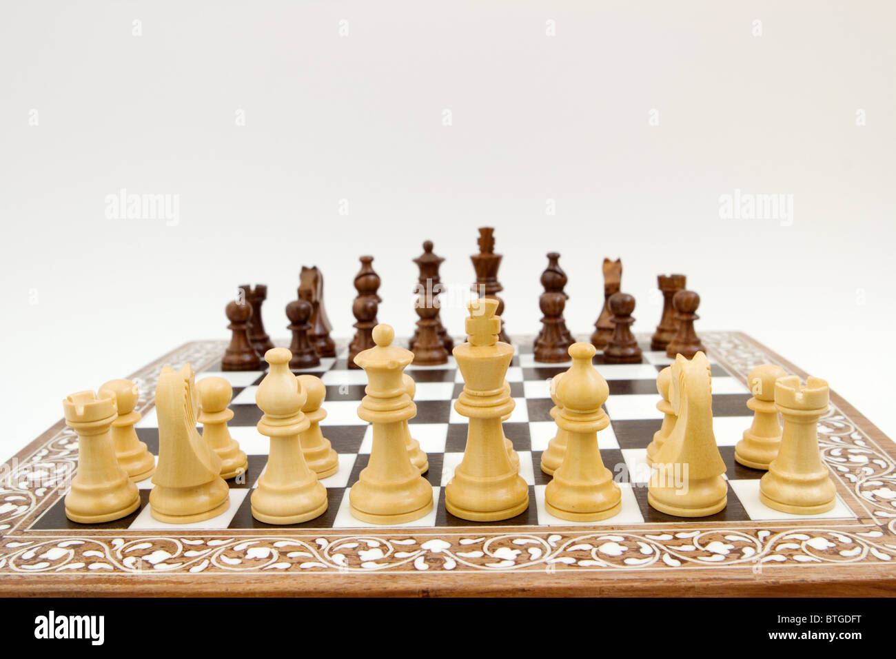 chess board set up for a game Stock Photo - Alamy