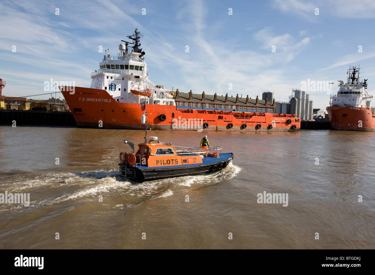 Great Yarmouth Docks Stock Photo - Alamy