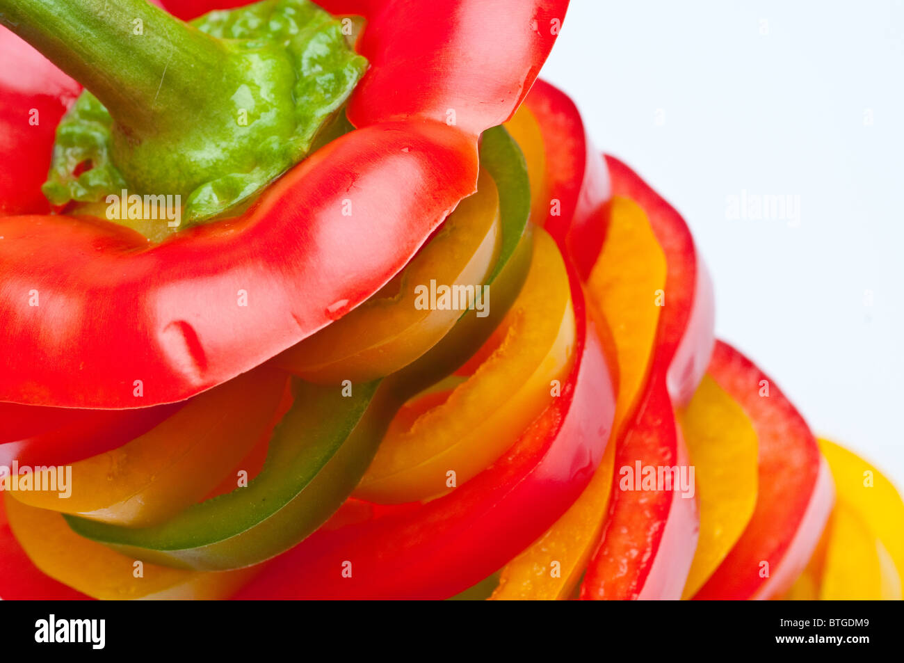 slice color pepper Stock Photo - Alamy