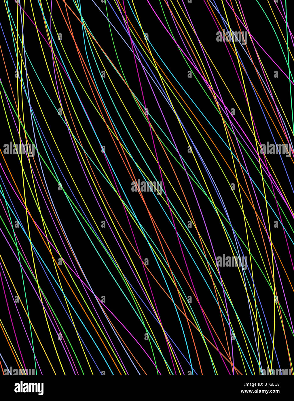 Abstract illustration background design of thin colorful lines Stock ...