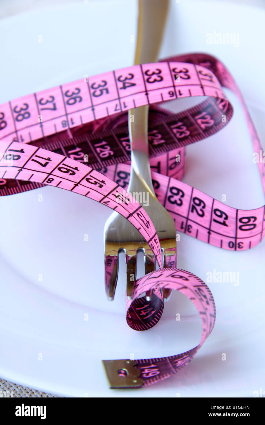 Diet on a fork Stock Photo - Alamy