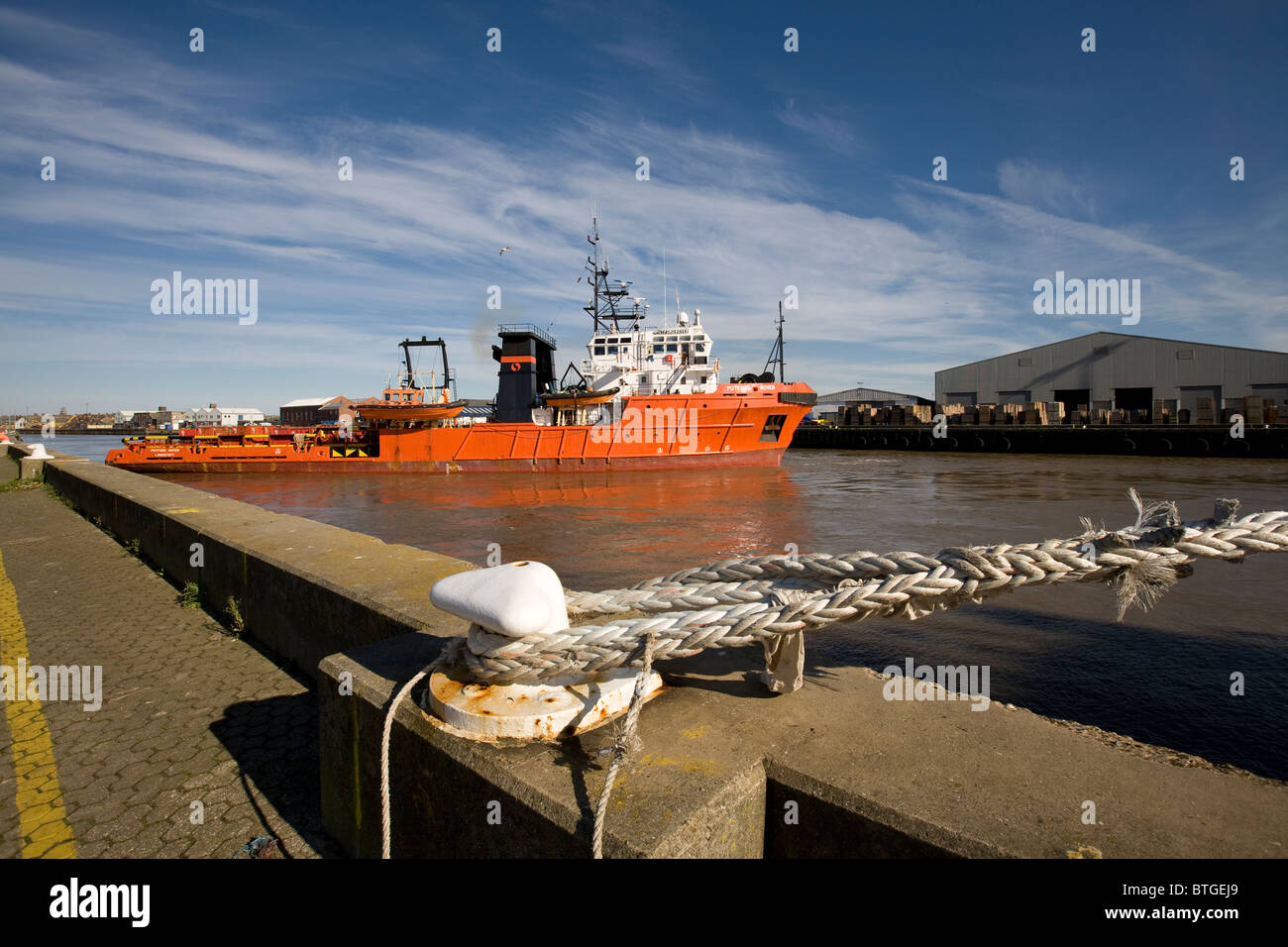 Great Yarmouth Docks Stock Photo - Alamy