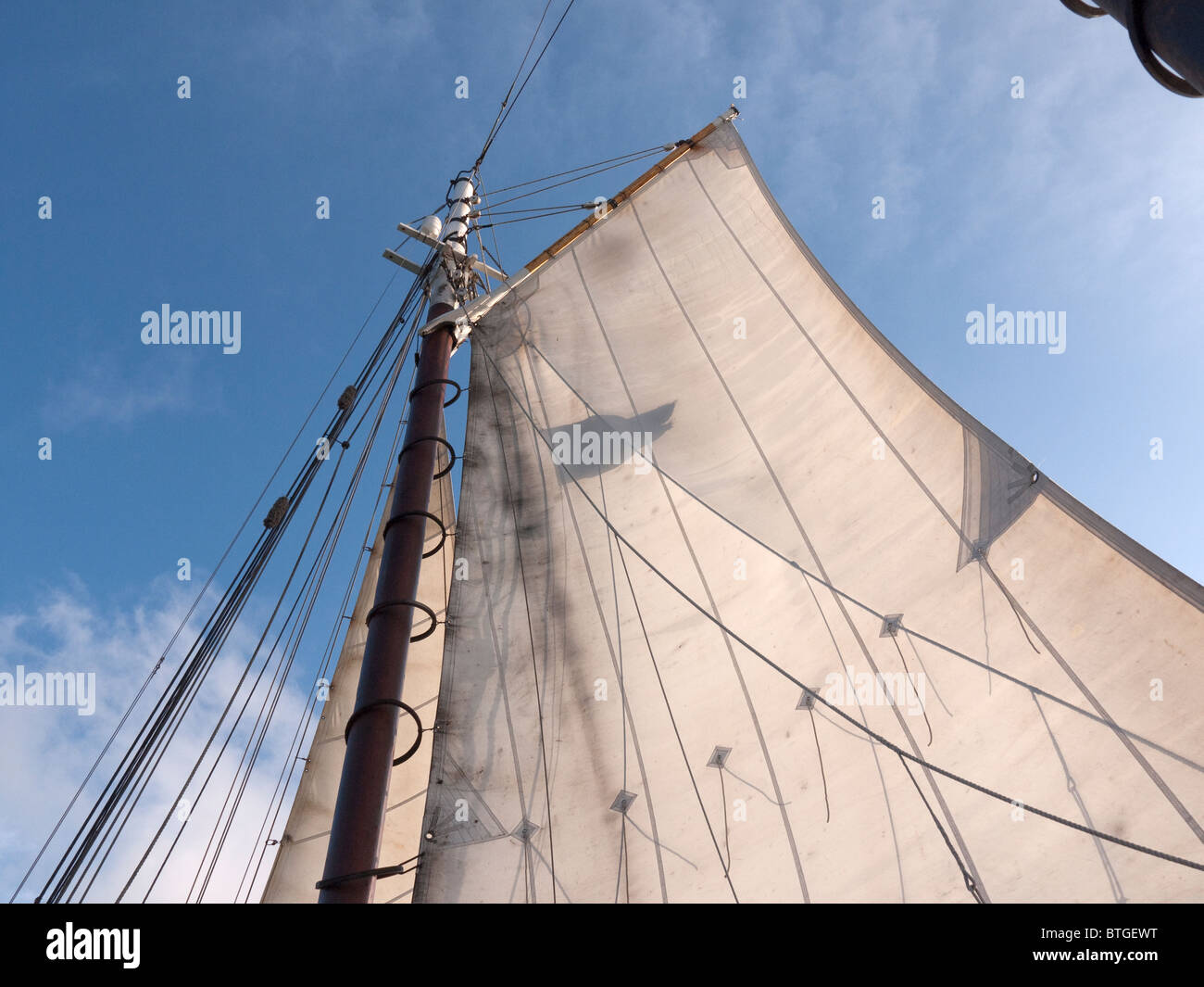 Sailing Ship the Schooner Appledore off Key West in Florida USA Stock ...