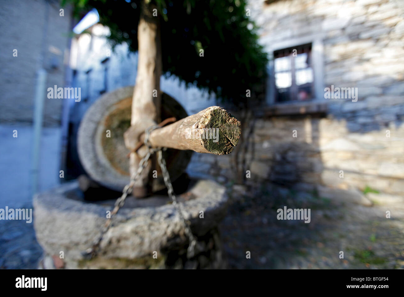 Old olive press Stock Photo - Alamy