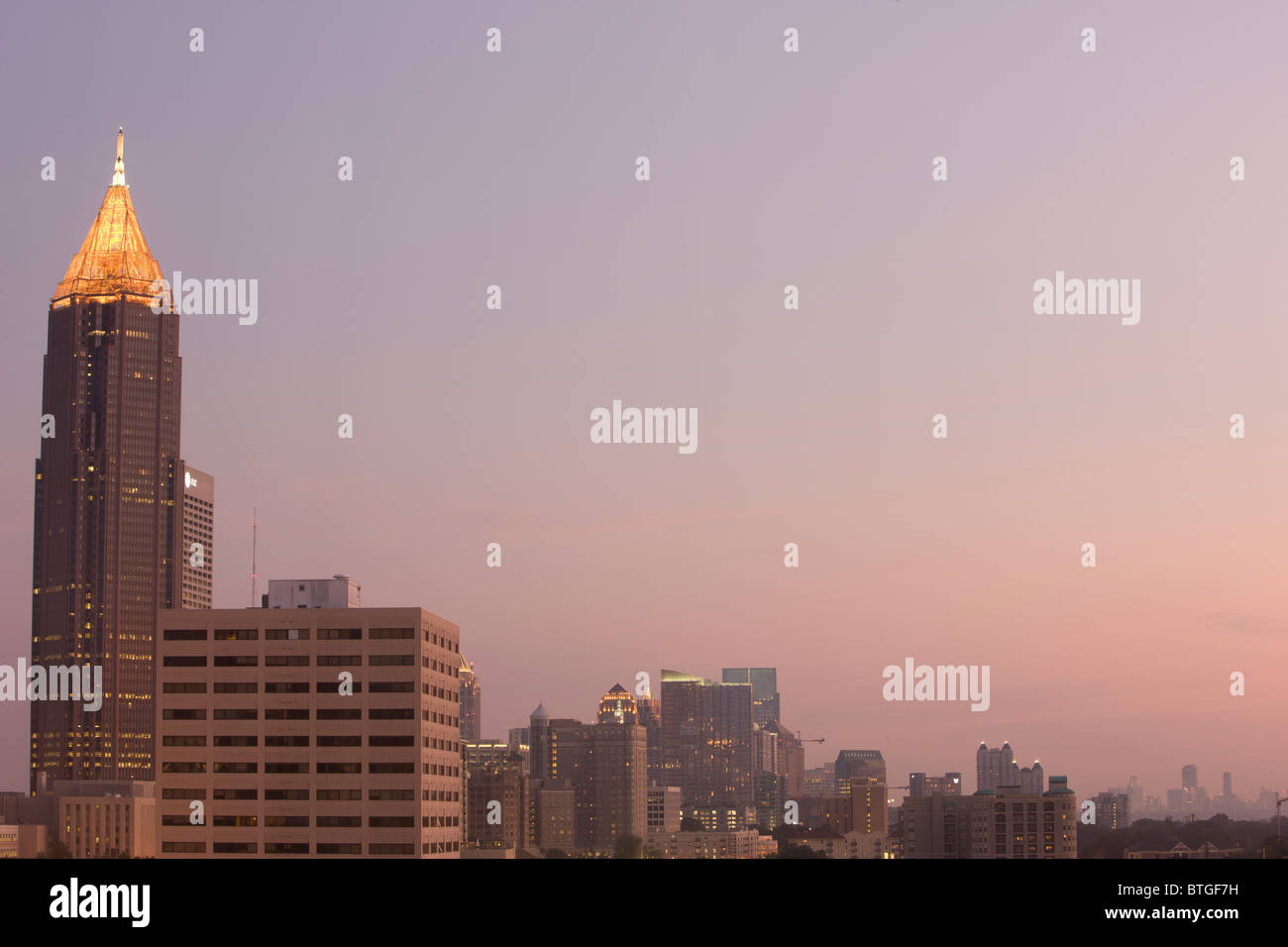 Cityscape of Atlanta, Georgia USA at dawn Stock Photo - Alamy