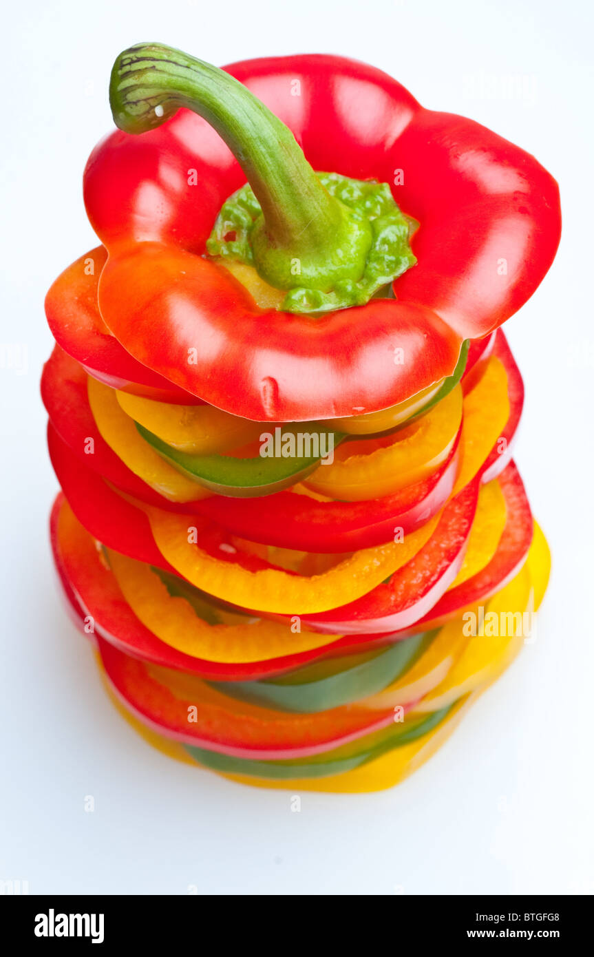 slice color pepper Stock Photo - Alamy