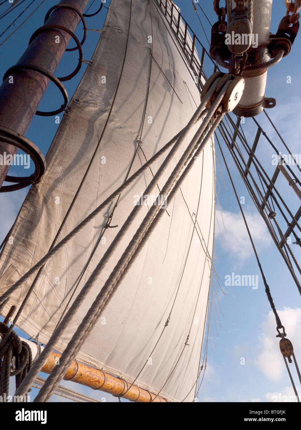Sailing Ship the Schooner Appledore off Key West in Florida USA Stock ...