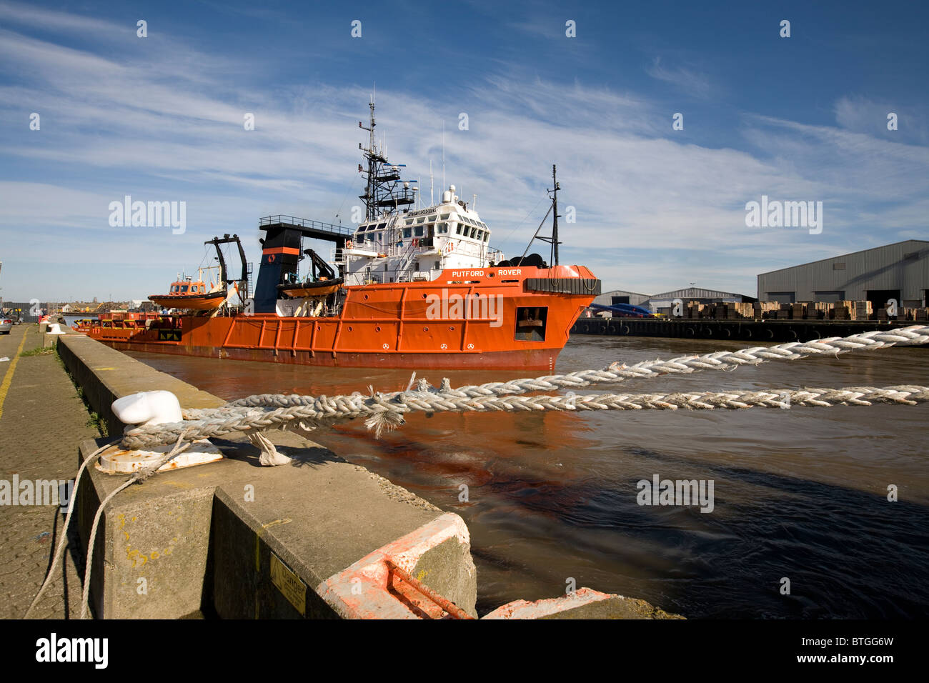 Great Yarmouth Docks Stock Photo - Alamy