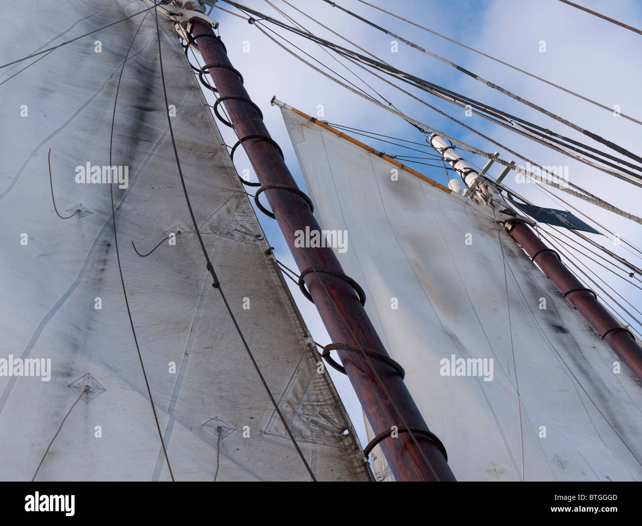 Sailing Ship the Schooner Appledore off Key West in Florida USA Stock ...