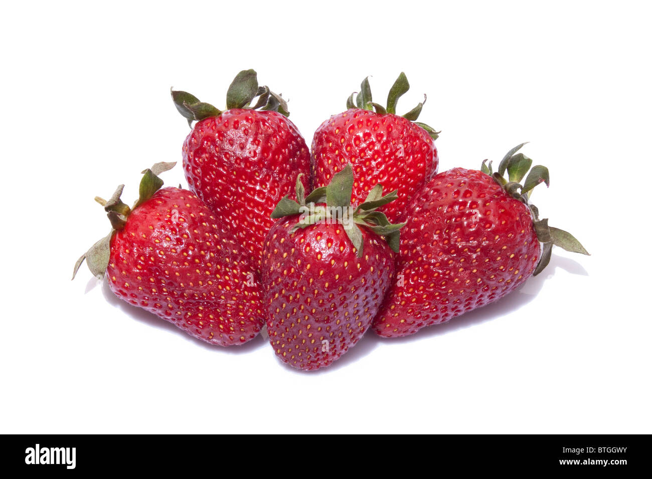 Bunch of strawberries Stock Photo - Alamy