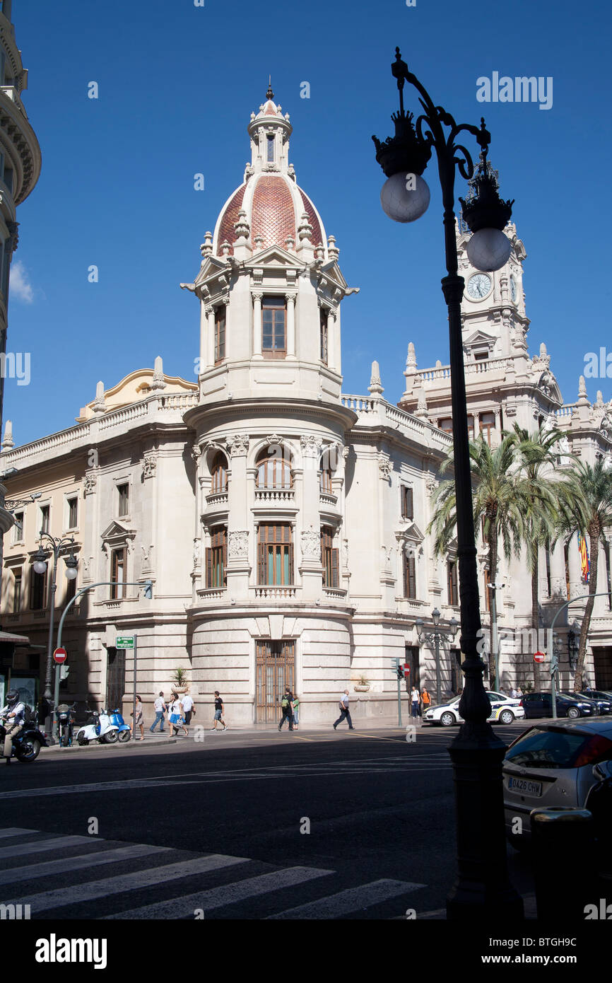 Plaza del Ayuntamiento Valencia Town Square Spain Stock Photo - Alamy