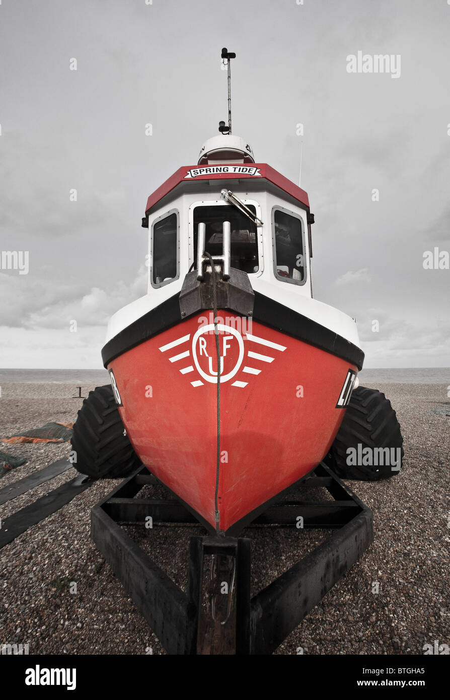 Red fishing boat hi-res stock photography and images - Alamy
