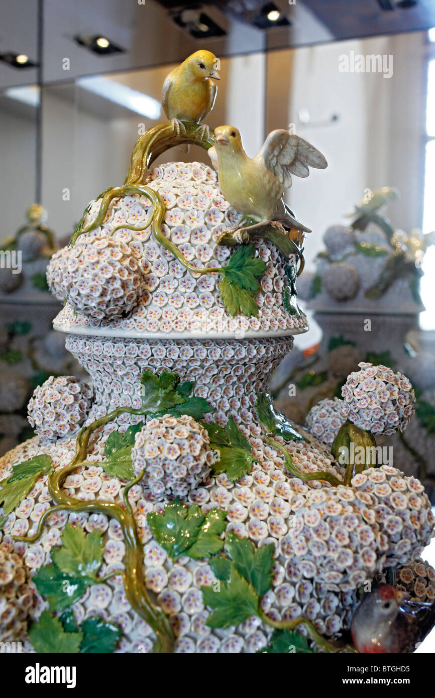 Meissen porcelain in museum, Meissen, Saxony, Germany Stock Photo - Alamy