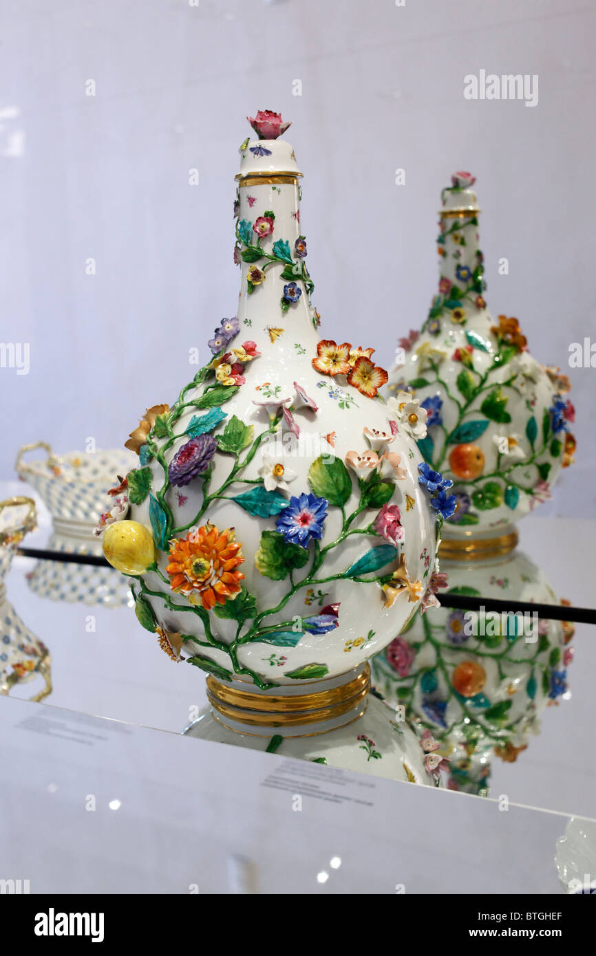 Meissen porcelain in museum, Meissen, Saxony, Germany Stock Photo - Alamy