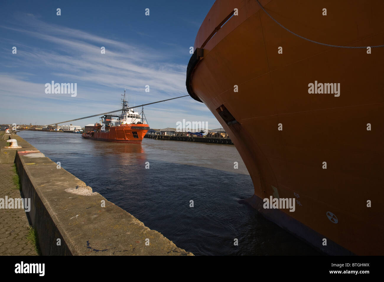 Great Yarmouth Docks Stock Photo - Alamy