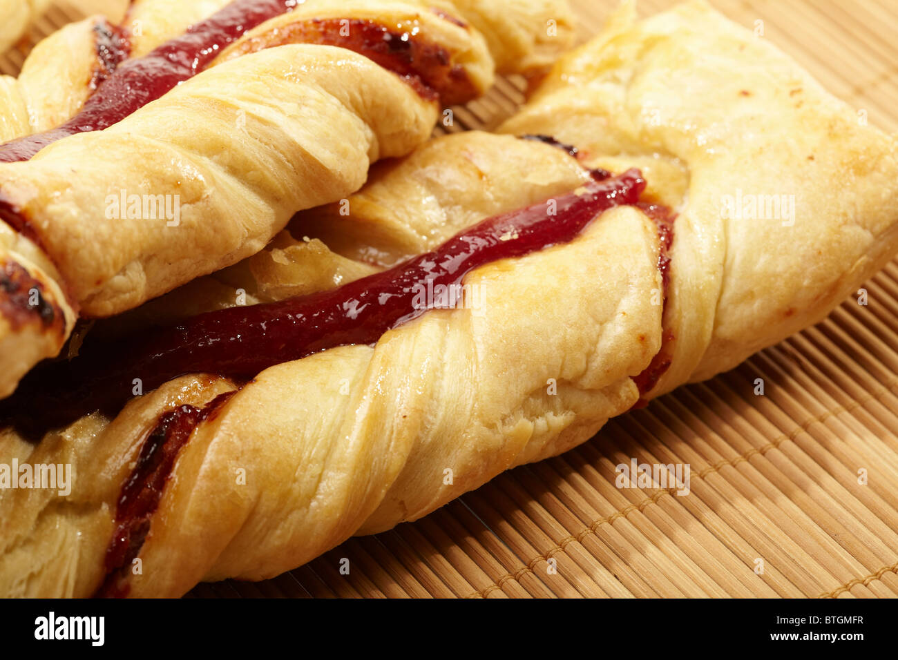 puff pastry with jam Stock Photo - Alamy