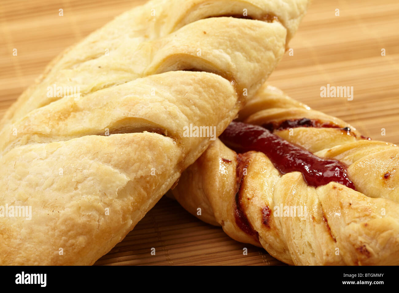 puff pastry with jam Stock Photo - Alamy