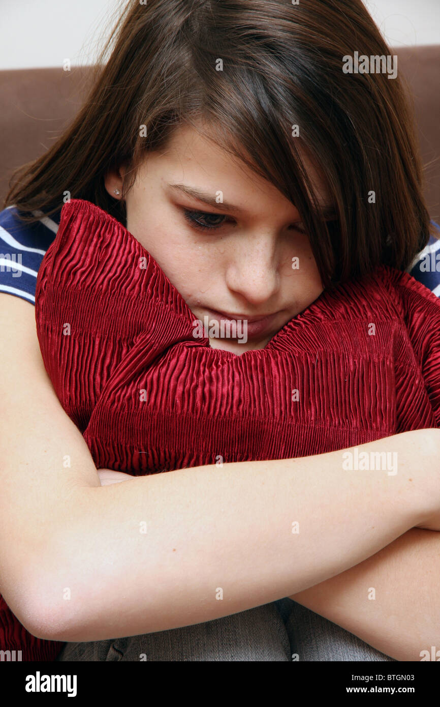 A depressed teenage girl Stock Photo - Alamy