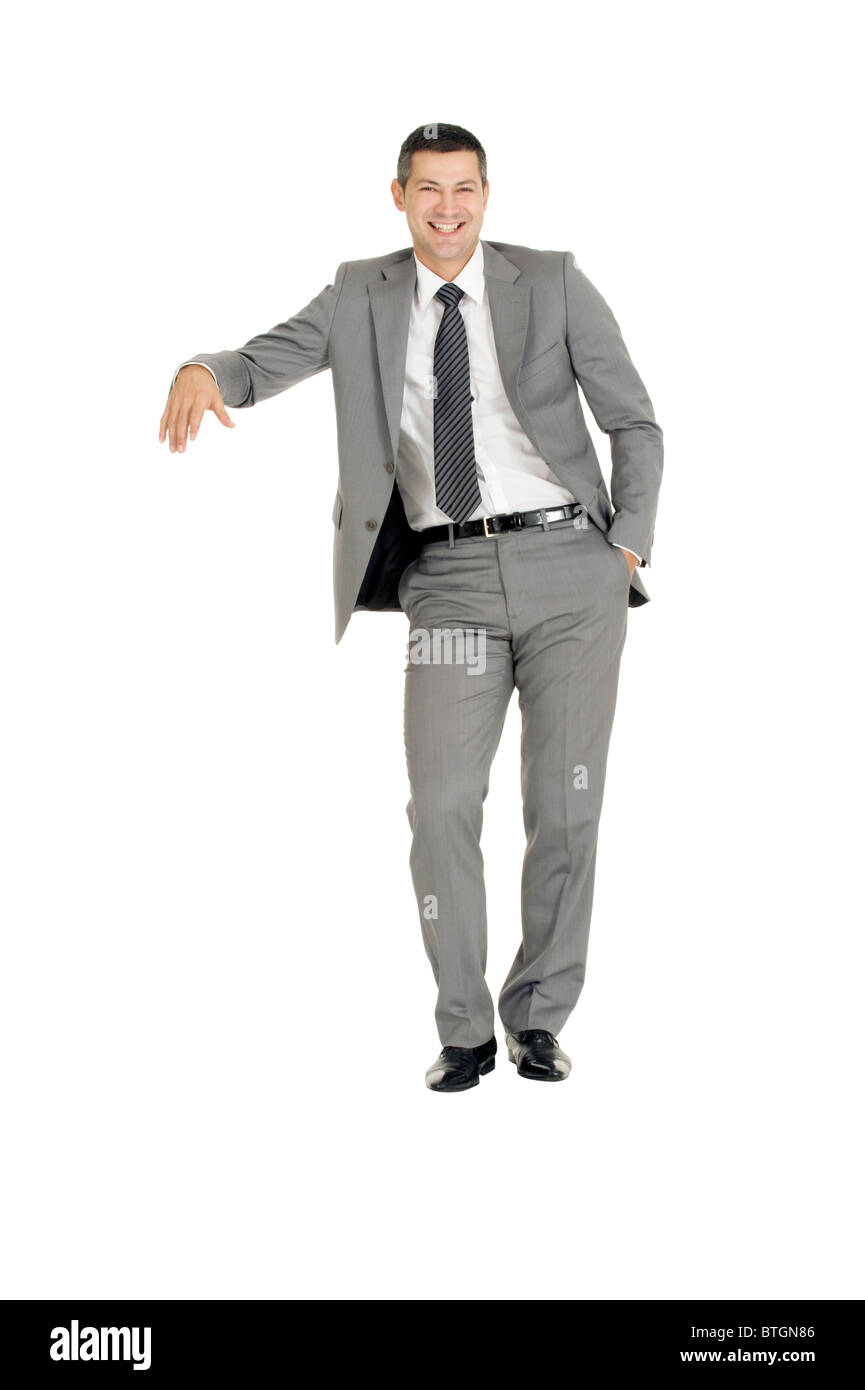 businessman with stand Stock Photo - Alamy