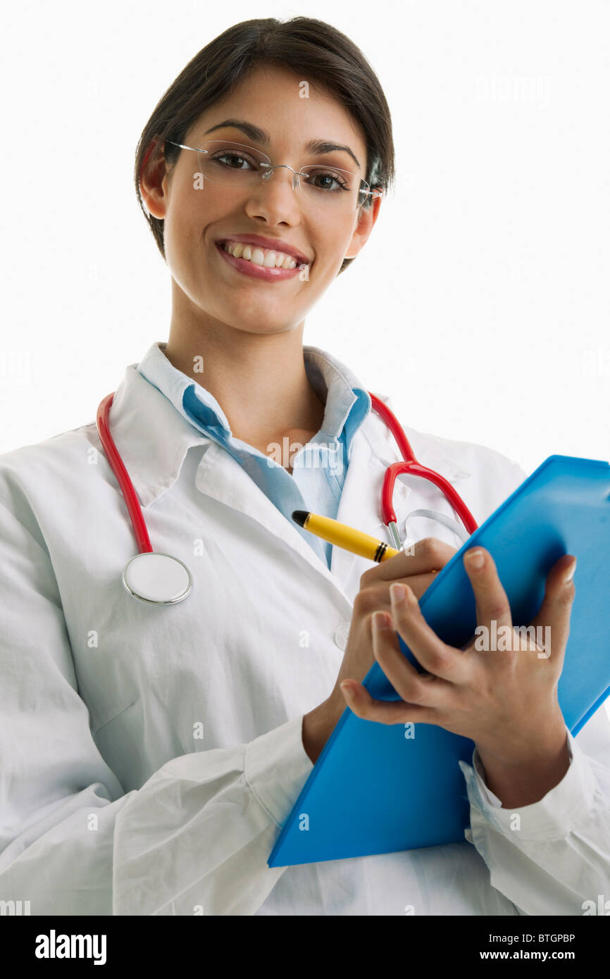 Lab doctor writing clinical data hi-res stock photography and images ...
