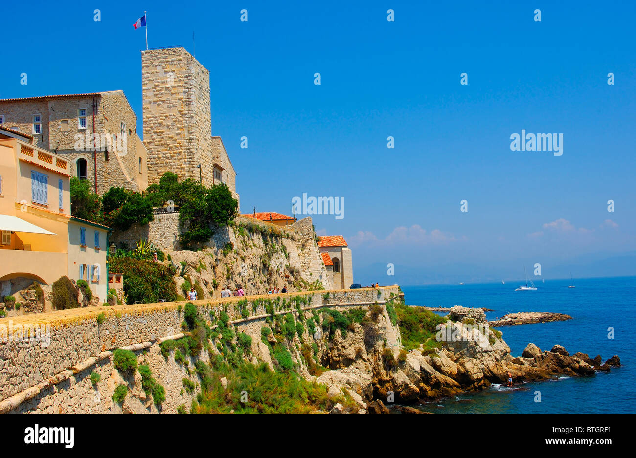 Grimaldi Castle, Old town, Antibes, Provence Alpes Cote d´Azur, French ...
