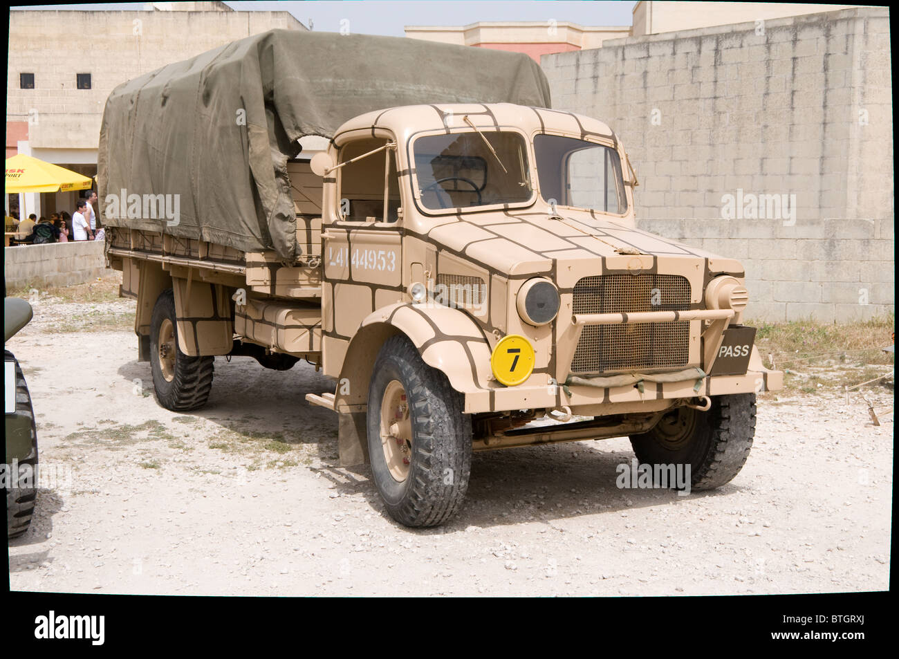 The Bedford lorry is seen taking part in the 2009 Military Mtarfa day ...